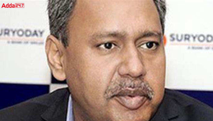 Baskar Babu Re-Appointed as Suryoday Bank's Chief for 3 Years