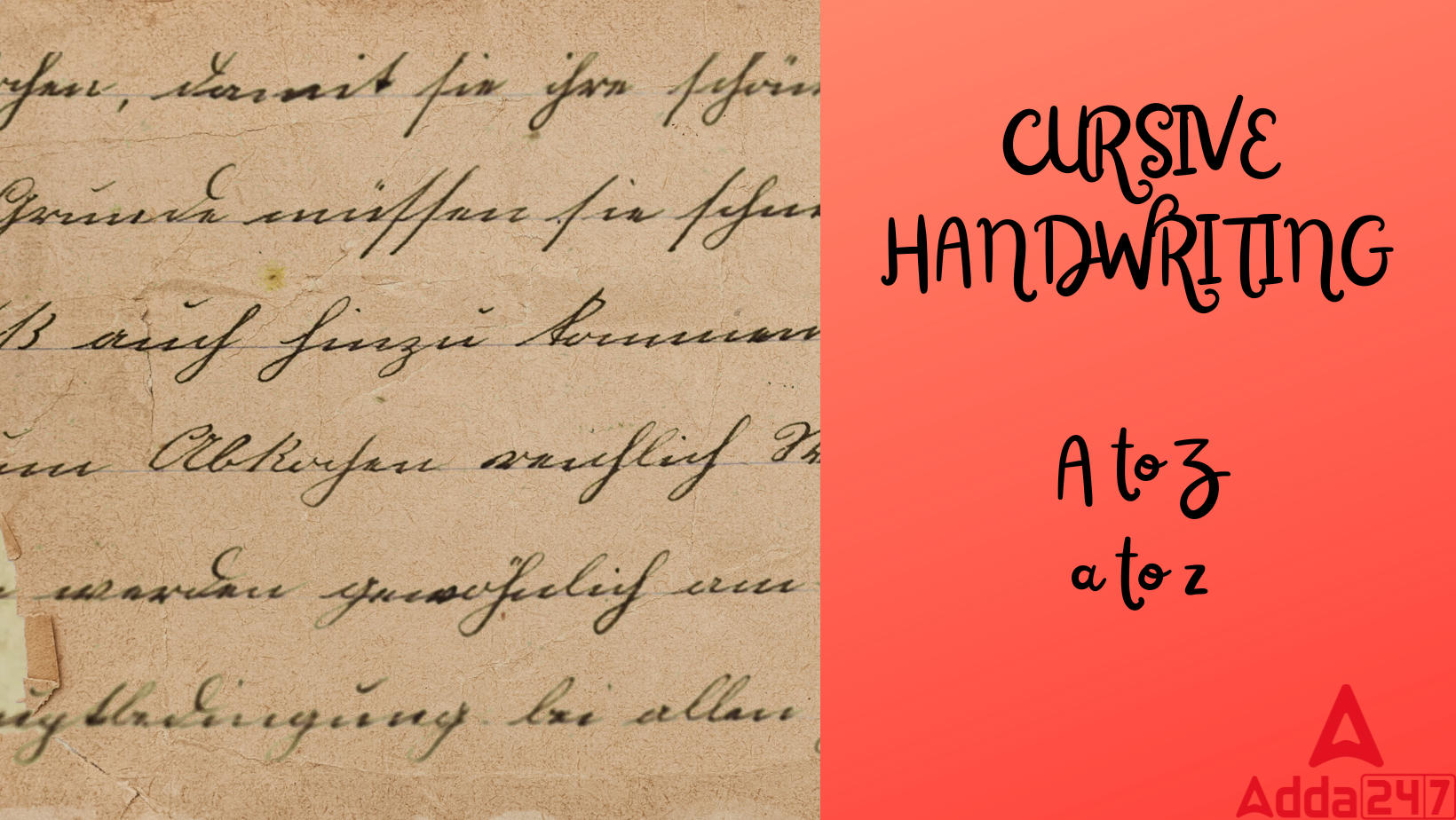 Cursive Writing A To Z Capital And Small Letters