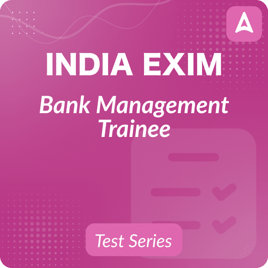 India exim bank management trainee mock test series by adda247