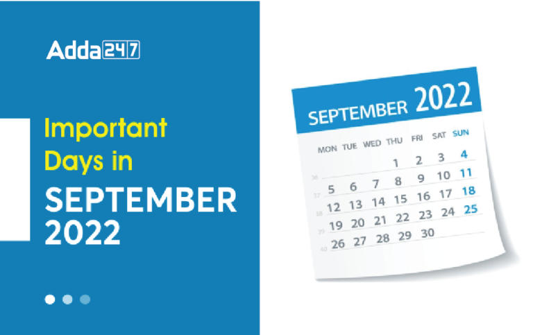 Important Days and Dates in September 2023, National & International